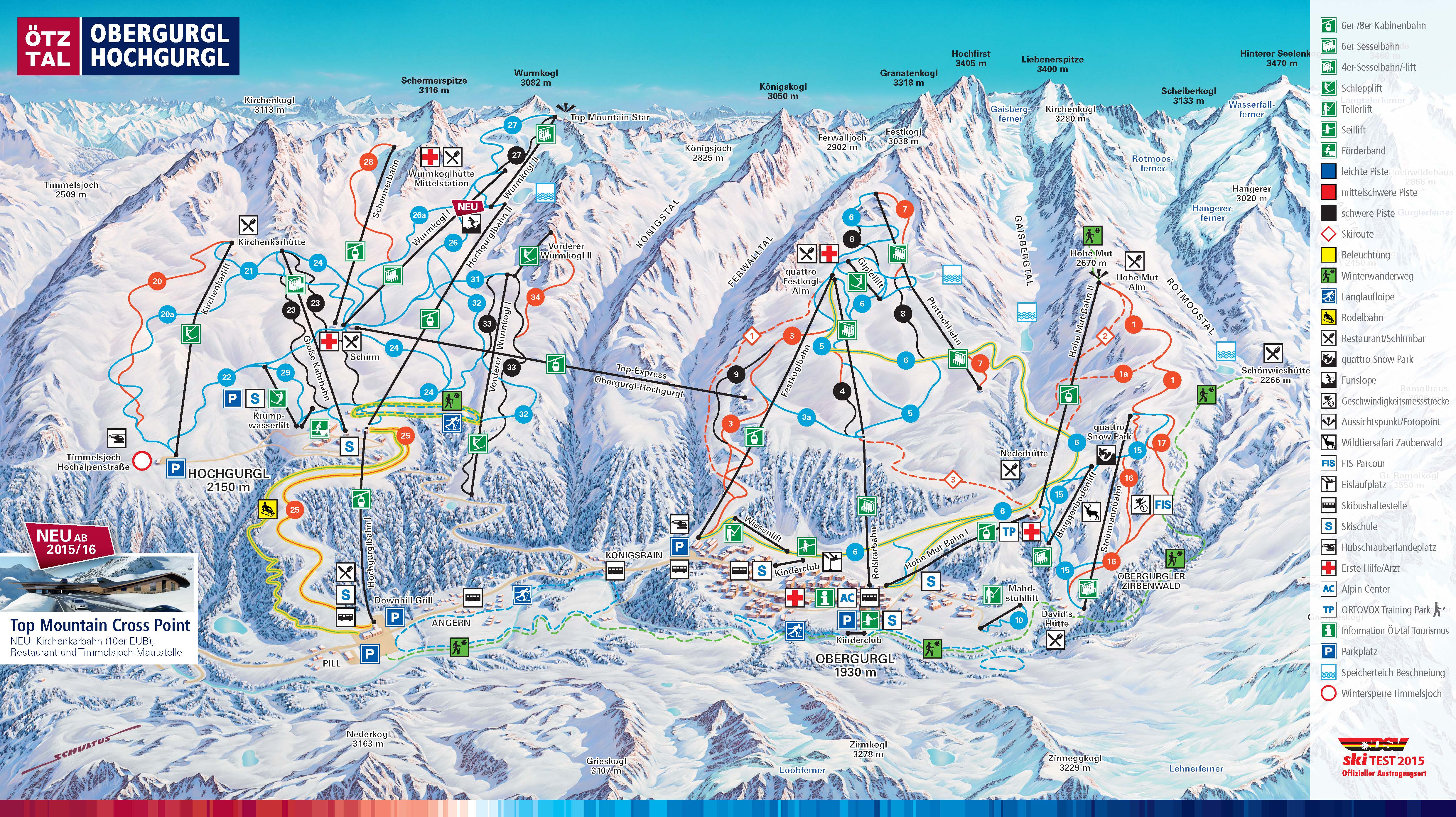 Ötztal Tirol Sölden Obergurgl Hochgurgl Hochötz Kühtai Niederthai Vent Gries Skigebied